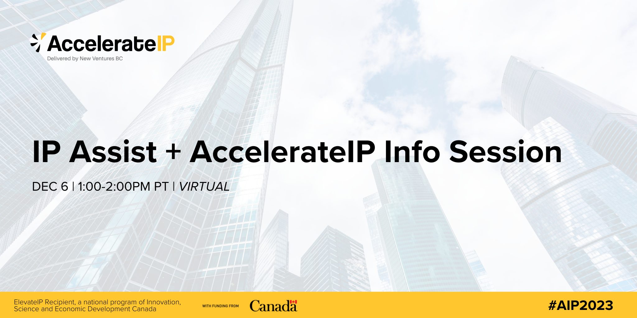 IP Assist + AccelerateIP Info Session – Accelerate IP